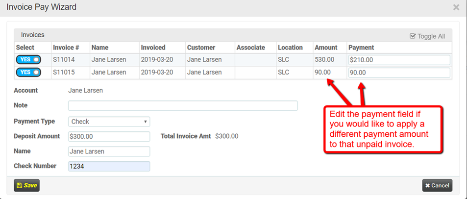 Applying Payments to Customer Accounts – Titan Aviation Fuels