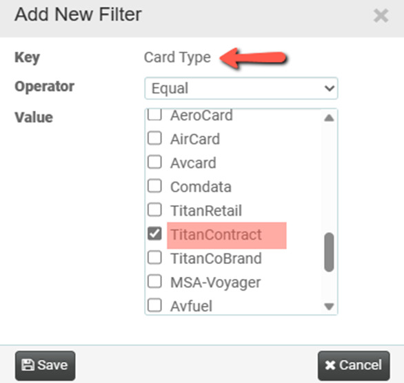 Customizing Reports – Titan Aviation Fuels