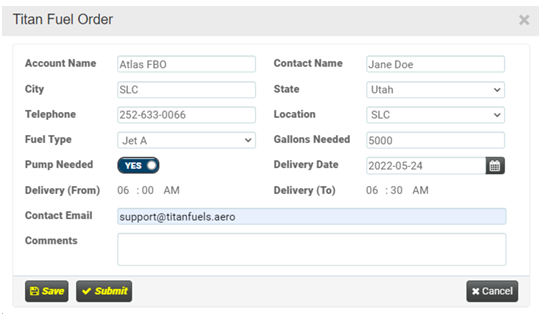 Ordering Titan Fuel Directly Through Atlas – Titan Aviation Fuels